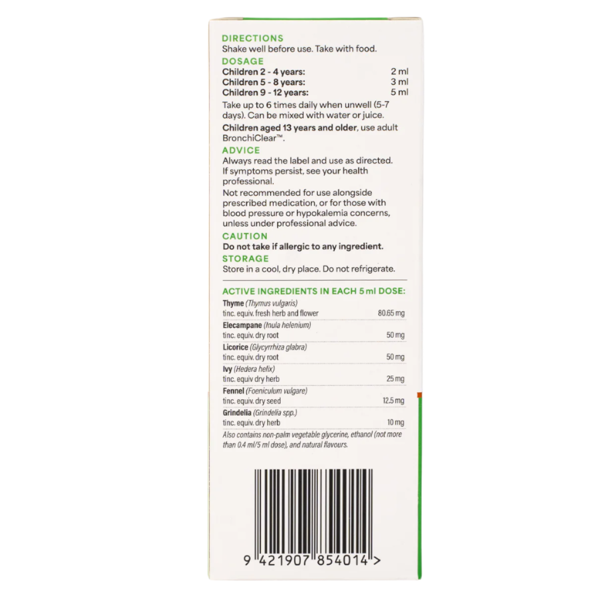 Kid's BronchiClear 100ml – artemis